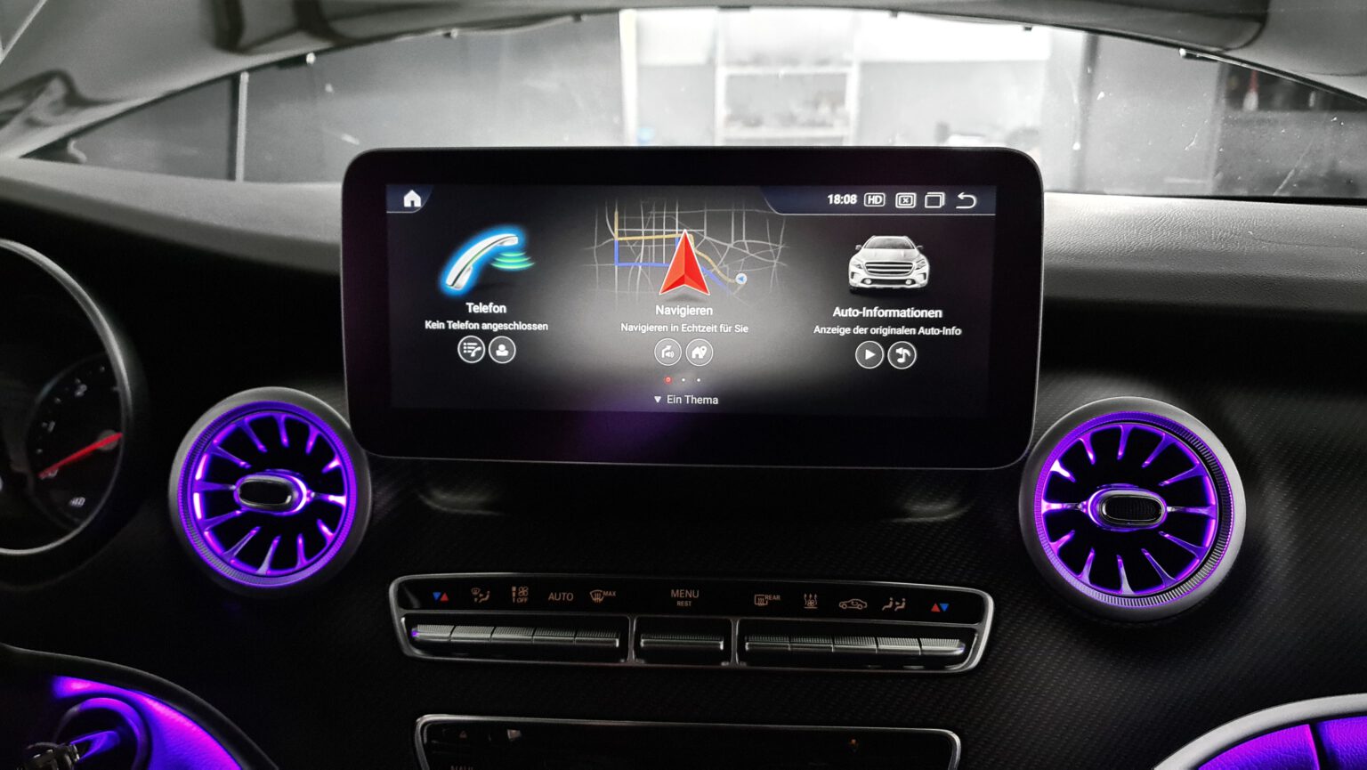 Android-Navi (+ CarPlay & Einbau) für Mercedes V-Klasse W447 - CarHex