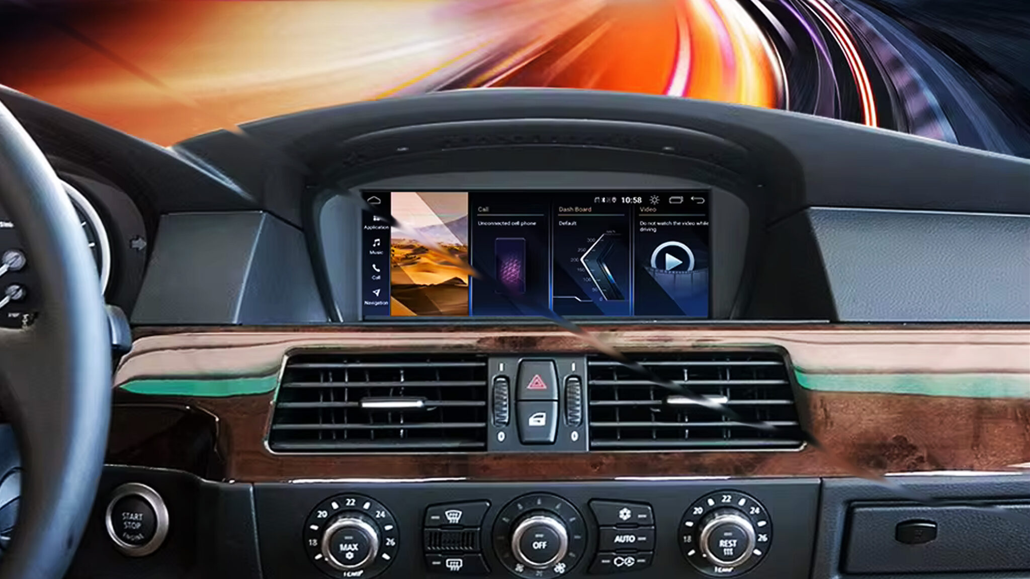 Android-Navigation (+CarPlay) für BMW 3er E90 E91 E92 E93 - CarHex